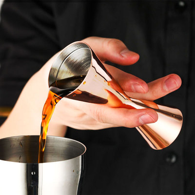 Stainless steel engraved wine measuring cup with scale, one-piece forming ounce container, Anshi cup, Jigger bar cockta