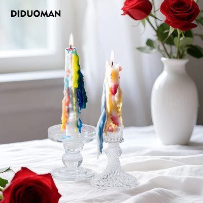 DIDUOMAN彩色滴泪香薰蜡烛长杆室内家用持久高级浪漫香氛烛光晚餐