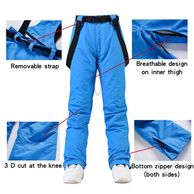 极速roof Waterproof Warsm Snow Trousers Winter Snowboarding