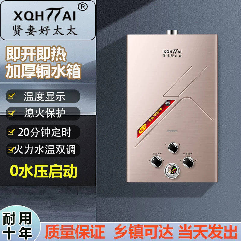 贤妻好太太家用燃气热水器液化气天然气煤气低水压出租屋电池款