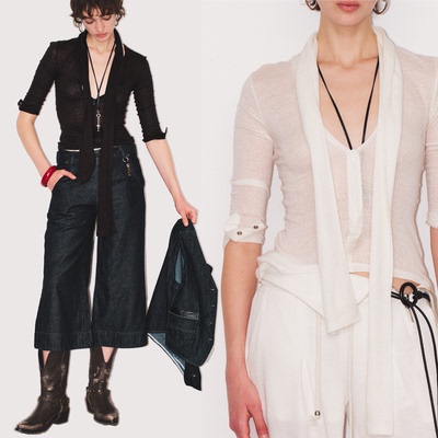 云雾垂坠披巾拉链合体上衣