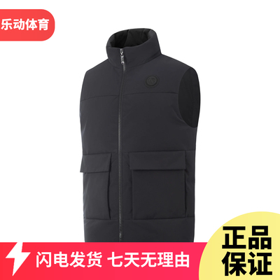 李宁运动羽绒马甲男2025冬季防泼水鸭绒保暖工装马甲AMRV047