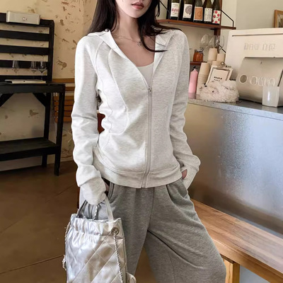 Soluna连帽开衫卫衣女春秋