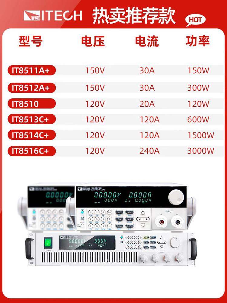 艾德克斯IT8511A+ IT8514C+ IT8510直流电子负载测试仪IT8512A+_虎窝淘