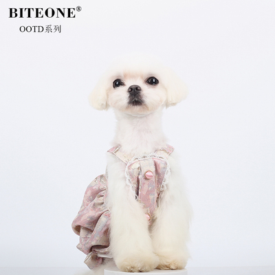BITEONE【国境以南】 猫咪狗狗衣服国风南瓜裙春夏款公主马尔济斯
