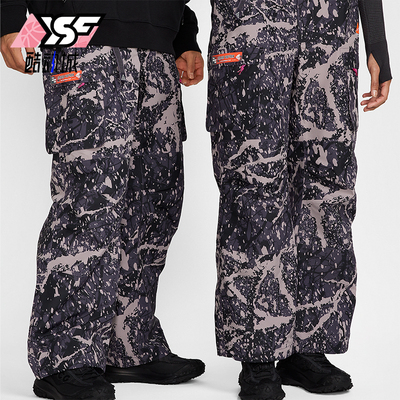 耐克男女时尚梭织宽松印花长裤