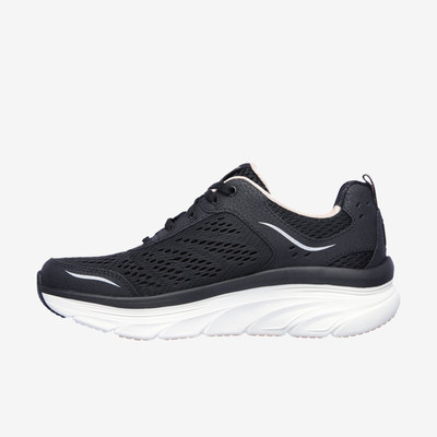 Skechers斯凯奇正品D'lux Walker女透气跑步鞋149023-BKPK