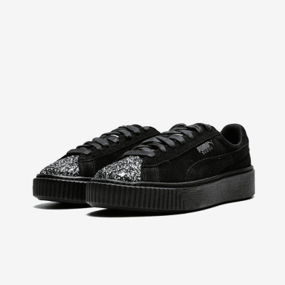PUMA彪马正品Suede Platfor am Crushed男女低帮板鞋365866-01