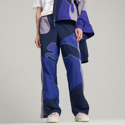 Puma/彪马正品KIDSUPER男士宽松拼接训练户外长裤626702-27