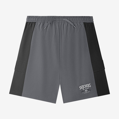 Skechers斯凯奇正品ColorfulS儿童防水宽松短裤L225K056-0186