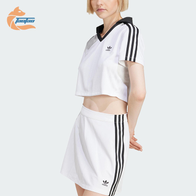 Adidas/阿迪达斯正品三叶草女士短款时尚经典短袖POLO衫JD2608