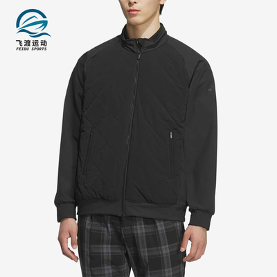 Adidas/阿迪达斯正品立领夹克新款男黑色轻盈保暖夹克JM2946