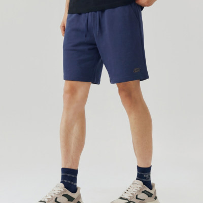 Skechers斯凯奇正品男弹力系带舒适休闲运动短裤L126M027-00DU