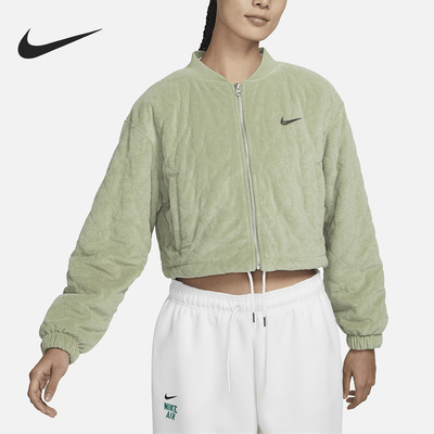 Nike/耐克正品春季新款女子毛巾布绗缝夹克外套DV7827-386