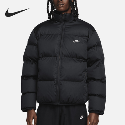 Nike/耐克正品Sportswear男士立领保暖宽松经典棉服FB7368-010