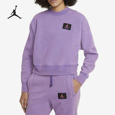 Nike/耐克正品 Jordan 女子舒适运动休闲套头卫衣 CV7786-511