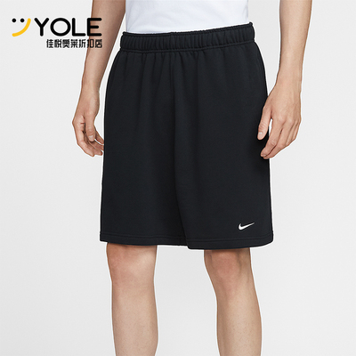 Nike/耐克正品Swoosh 男士宽松简约运动柔软针织短裤IM3397-010