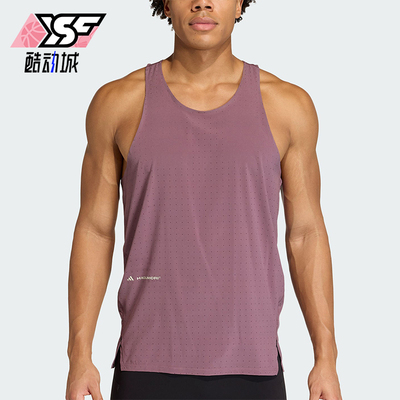 Adidas/阿迪达斯正品夏季男士无袖反光运动舒适透气跑步T恤KB8429