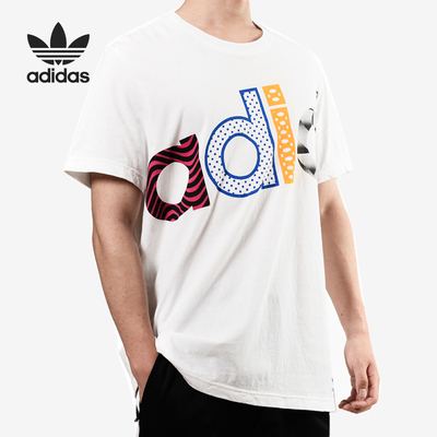 阿迪达斯男士圆领运动T恤