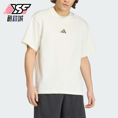Adidas/阿迪达斯正品运动风套头休闲短袖T恤经典男短袖T恤KB4875