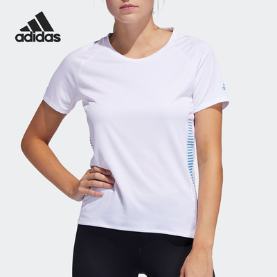 阿迪达斯女子跑步休闲短袖