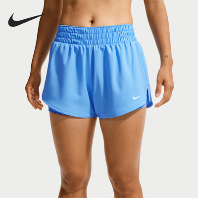 Nike/耐克正品Dri-FIT One女士中腰二合一运动短裤DX6013-413