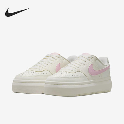 Nike耐克正品Court Vision Alta女款增高厚底运动板鞋DM0113-107