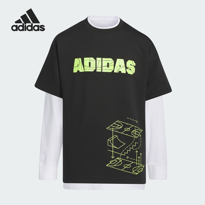 阿迪达斯儿童休闲长袖T恤