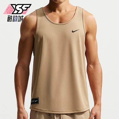 Nike/耐克正品夏季男士休闲训练圆领柔软运动背心T恤HV7073-244