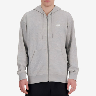 New Balance/NB正品新款男士连帽拉链简约透气针织夹克MJ41501-AG