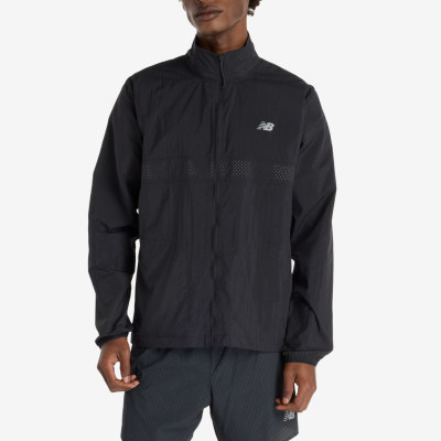 New Balance新百伦正品Athletics男反光可收纳防水夹克MJ41279-BK