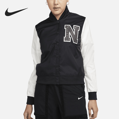 Nike/耐克正品运动女士单排扣长袖宽松夹克外套DZ4631-010
