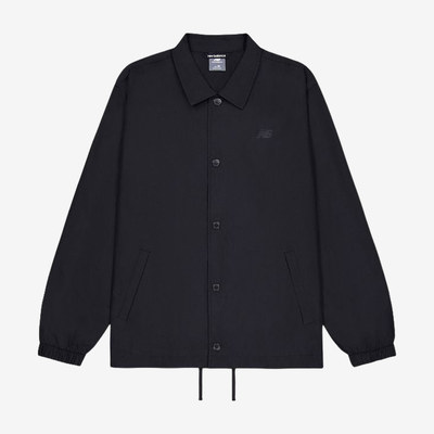 New Balance新百伦正品男单排扣翻领梭织长袖夹克AMJ53317-BK