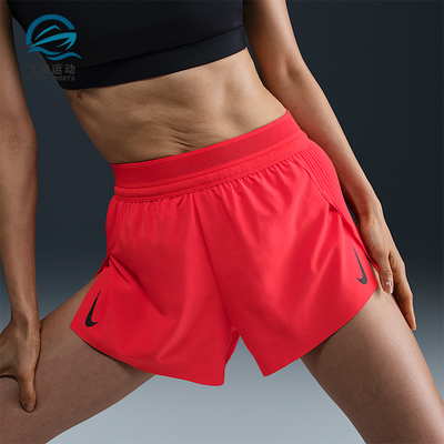 Nike/耐克正品新款女士跑步开衩透气休闲运动短裤FN2329-696