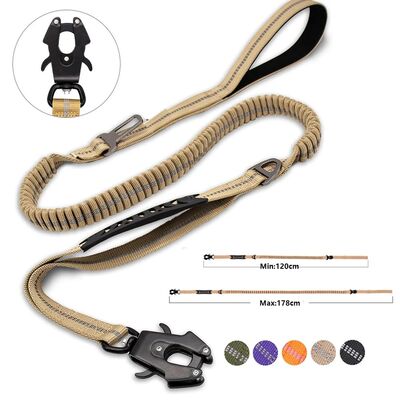 Reflective Shock Absorbing Pet Leashes with Car Seatbelt for