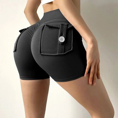 Peach Butt Fitness Shorts Women's Exercise Three-Quarter Pan