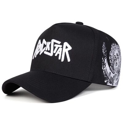 Unisex ROCKSTAR LetterEmbroidery Baseball Caps Spring Autumn
