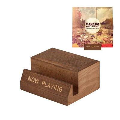 Wooden Vinyl Record Holder Display Stand - Tabletop Now