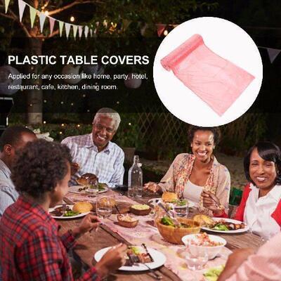 Clear Tablecloths One-time for Party Disposable Centerpiece
