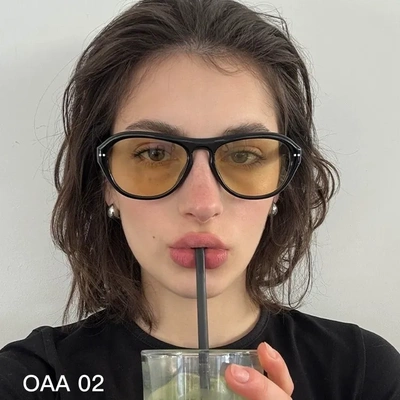 徐LU同款GM板材墨镜Oaa女圆框大脸显瘦男高级感防晒太阳镜BC8049