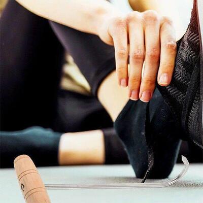 Stainless Steel Lifter Wood Material Shoe Horn Metal