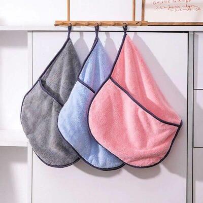 Hand-plug Coral Velvet Dog Towel Highly Absorbent Super