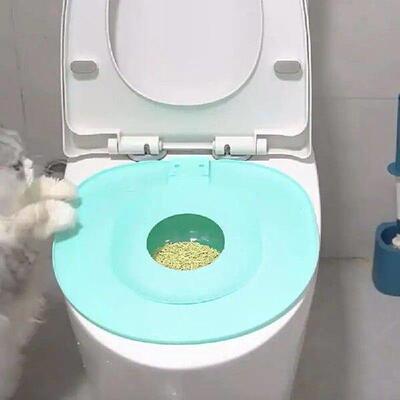 Cat Toilet Trainer Kitten Potty Teaching Seat