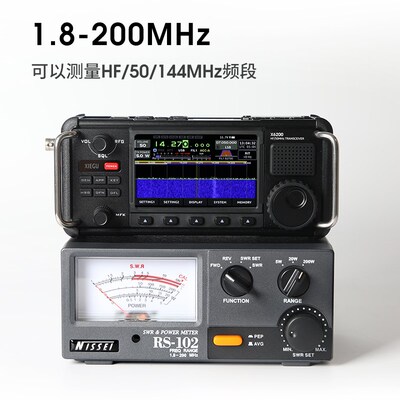 纳胜NISSEI RS-102 1.8-200MHzD 200W驻波表功率计 HF/VHF指针仪