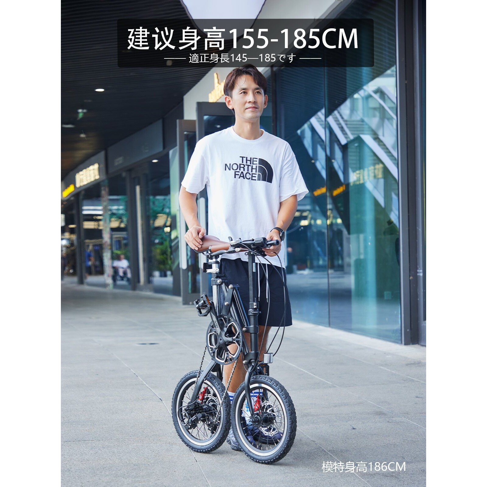 CMSBIKE出口日本一秒快速折叠自行车16寸成人变速折叠单车免安装