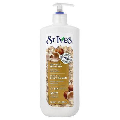 圣艾芙,Soothing Body Lotion, Oatmeal &amp;amp; Shea Butt