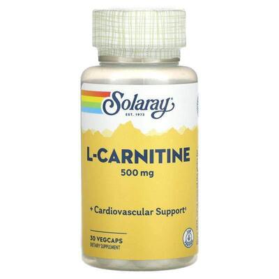 Solaray,L-Carnitine, 500 mg, 60 Vegcaps