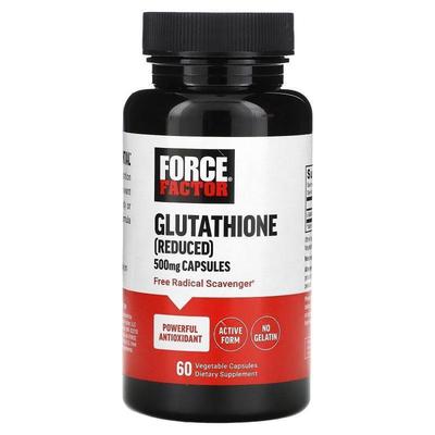Force Factor,Glutathione (Reduced), 500 mg , 60 Vegetable Ca