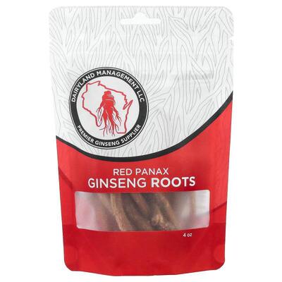 Dairyland Ginseng,Red Panax Ginseng Roots, 4 oz