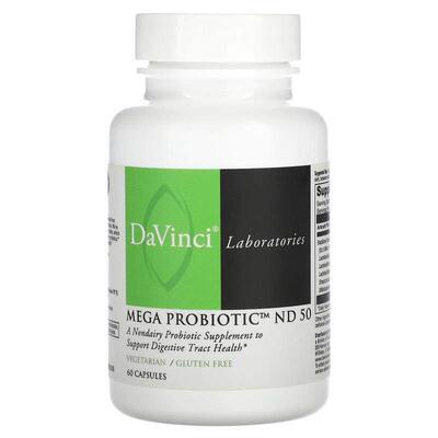 DaVinci Laboratories of Vermont,Mega益生菌ND 50，60粒胶囊